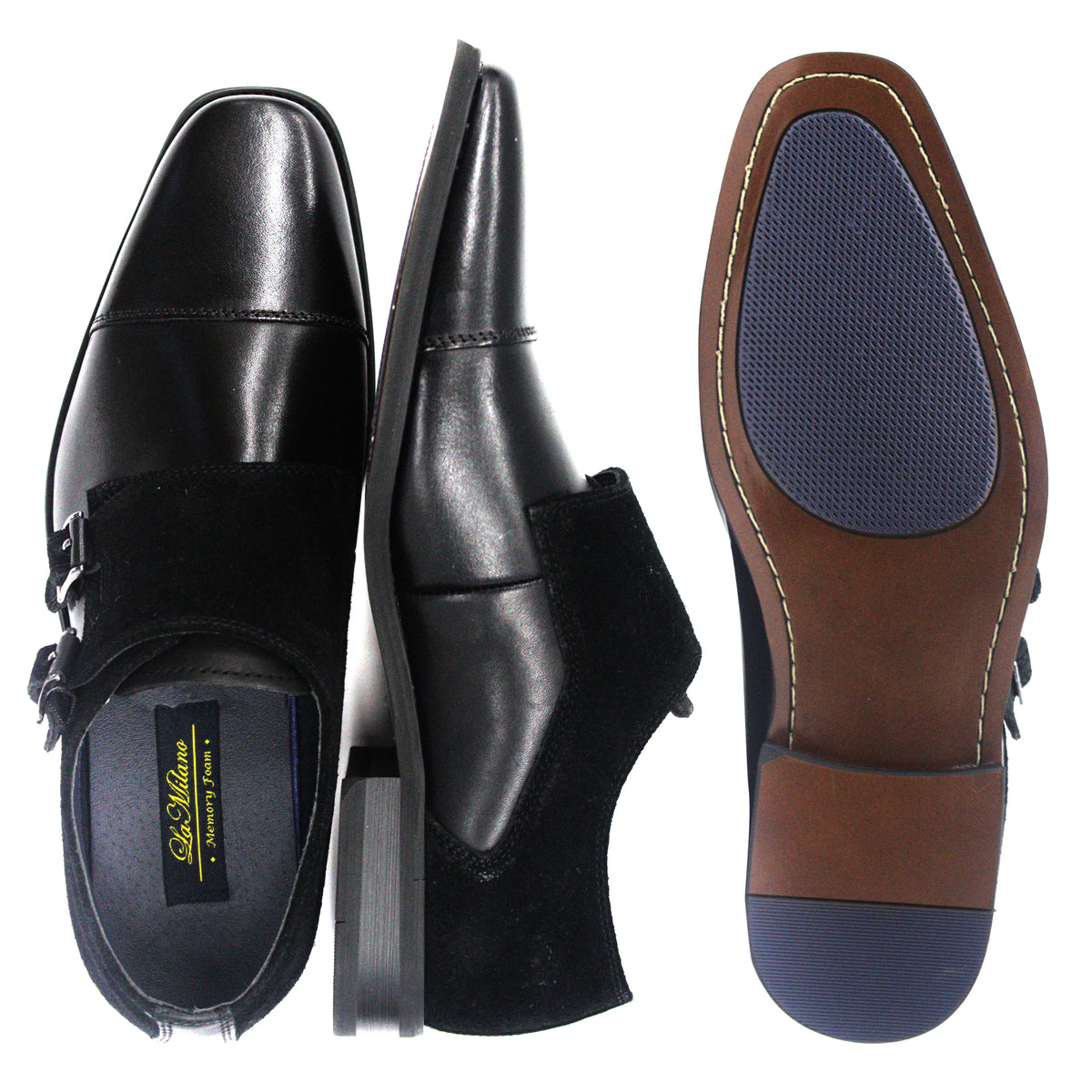 LA MILANO,CAP TOE-SLIP ON-SHOES-A11870-BLACK – Portabella