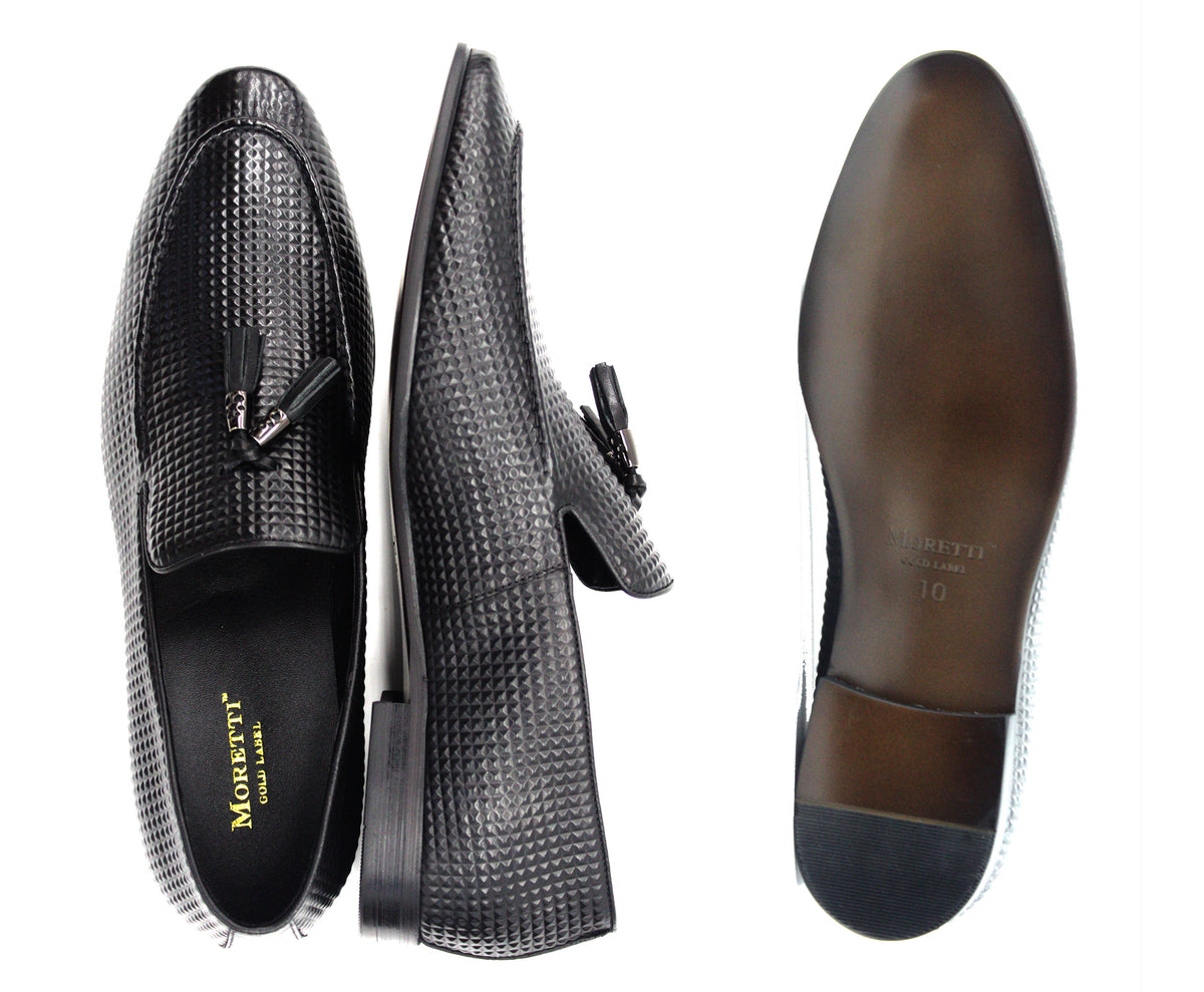 MORETTI,MOC TOE-SLIP ON-SHOES-M321617-BLACK – Portabella