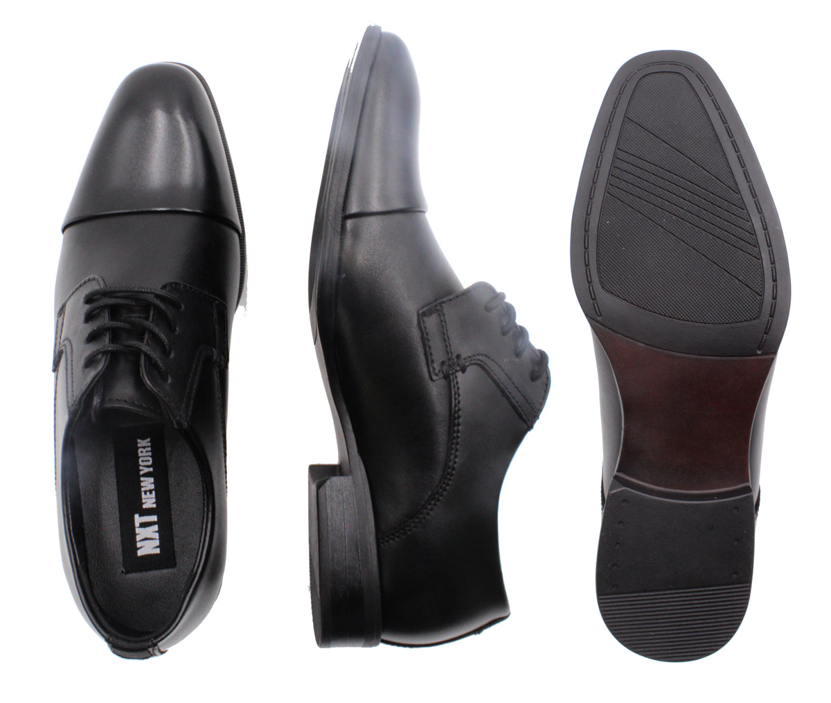 NXT,CAP TOE-LACE UP-BAS-SHOES-N221701-BLACK – Portabella